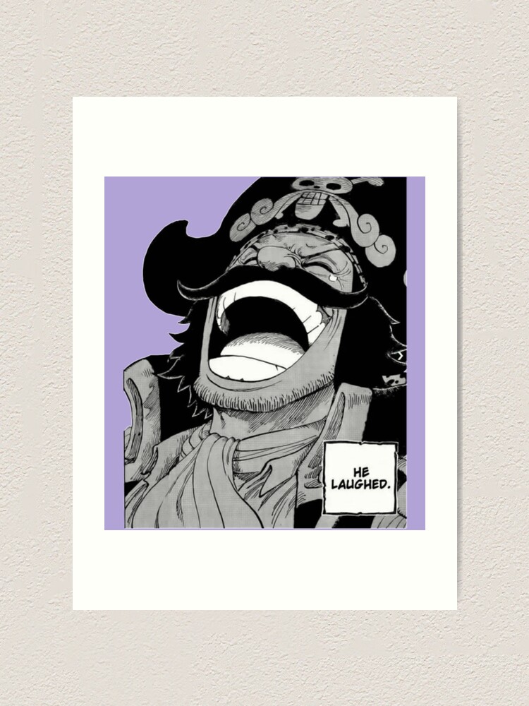 "gol d roger laugh" Art Print for Sale by DelmerHarber | Redbubble
