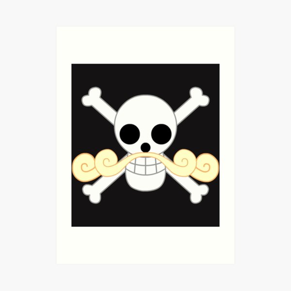 "Gold D. Roger Skull Logo" Art Print for Sale by MarciaLabadie | Redbubble