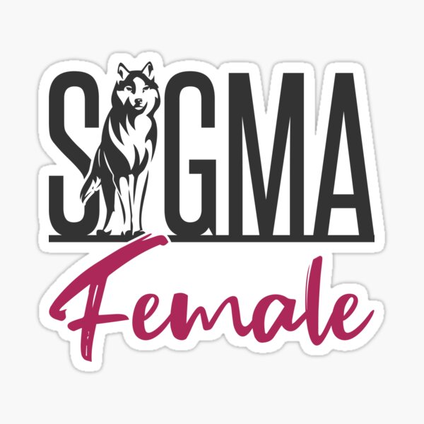 "Sigma Female Lone Wolf" Sticker for Sale by jaygo | Redbubble