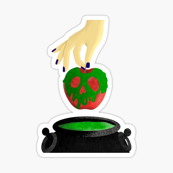 "Poison Apple" Sticker by mikaylart | Redbubble