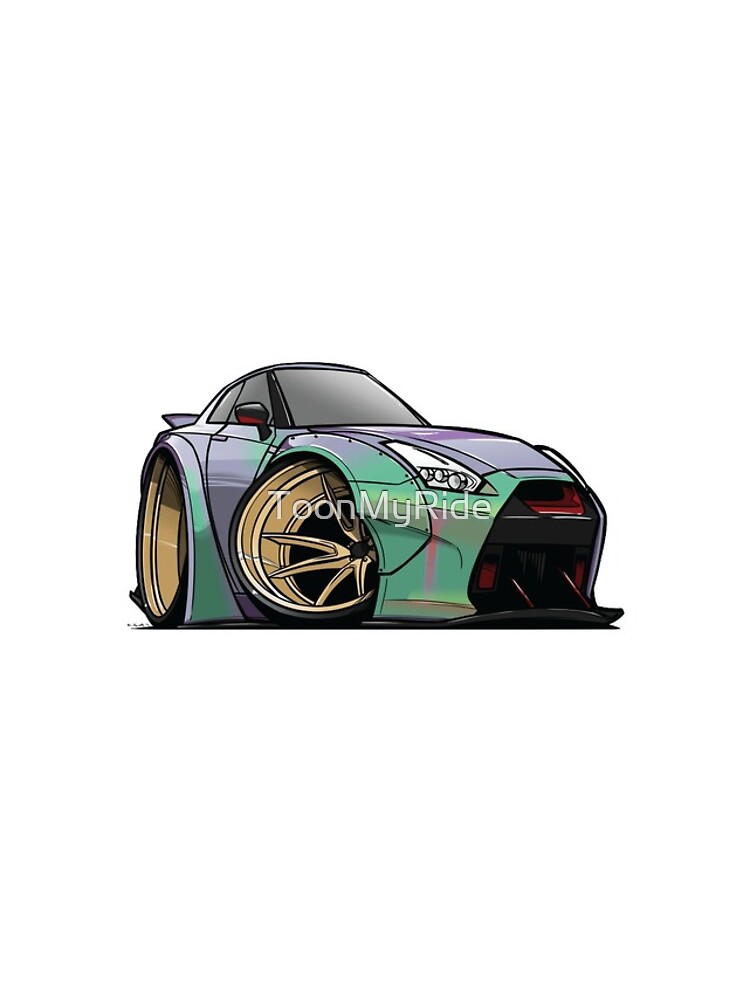 "Nissan R35 GTR CarToon" iPhone Case for Sale by ToonMyRide | Redbubble