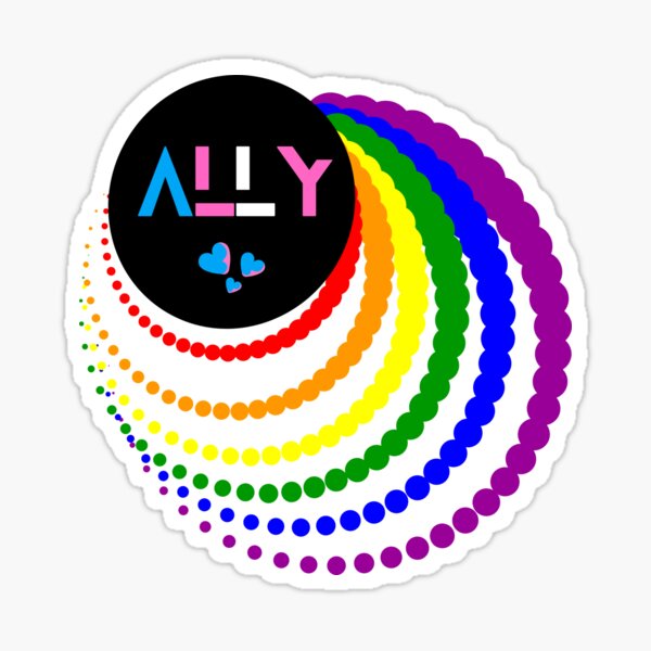 "Pride Allyship" Sticker for Sale by Nipz0219 | Redbubble
