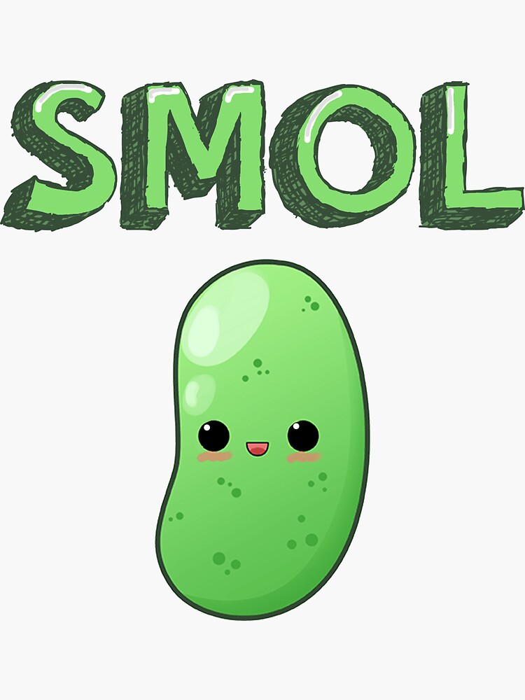 "Smol Bean" Sticker for Sale by CrinkleLife | Redbubble