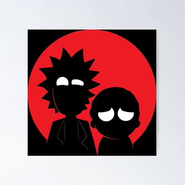 "Red Moon Cartoon Mems" Poster for Sale by joiedesing | Redbubble