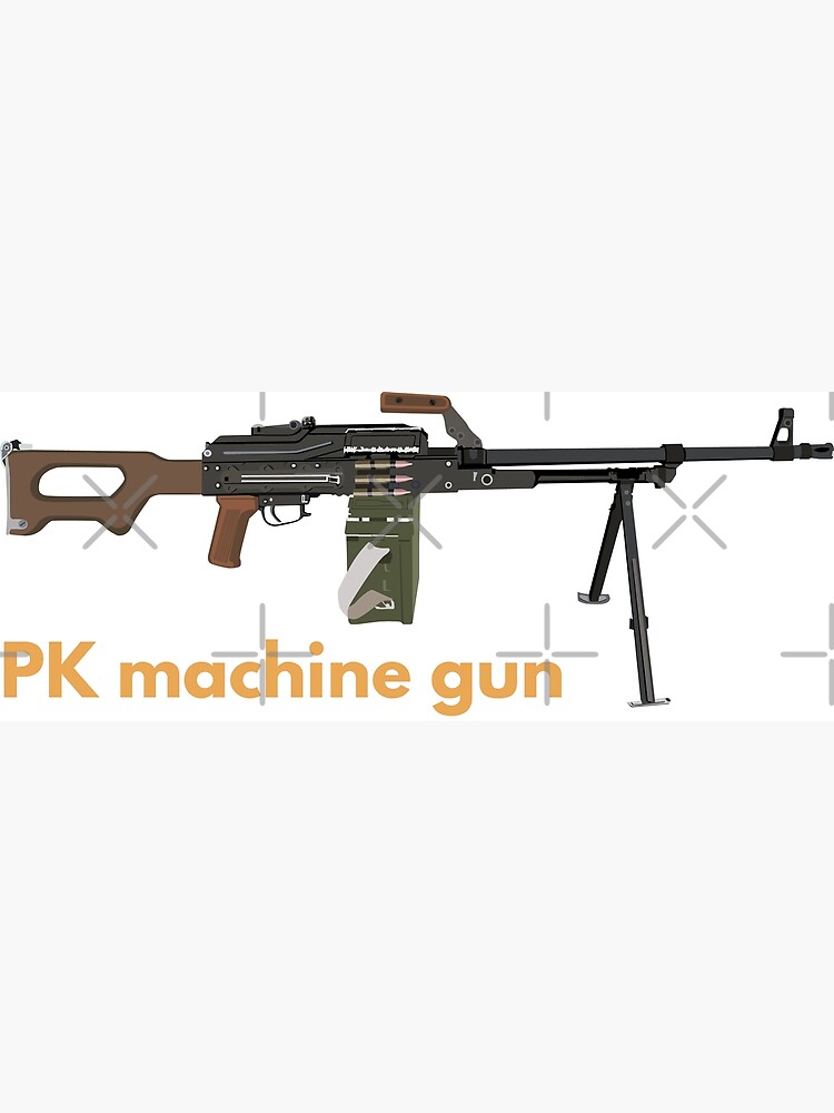"Soviet Kalashnikov PK Machine Gun" Poster for Sale by NorseTech ...
