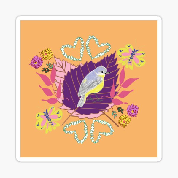 "Songbird Insignia 2" Sticker for Sale by MyArtMind | Redbubble