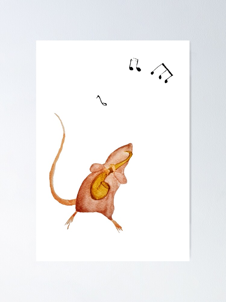"Jazz rat" Poster for Sale by wagtails | Redbubble