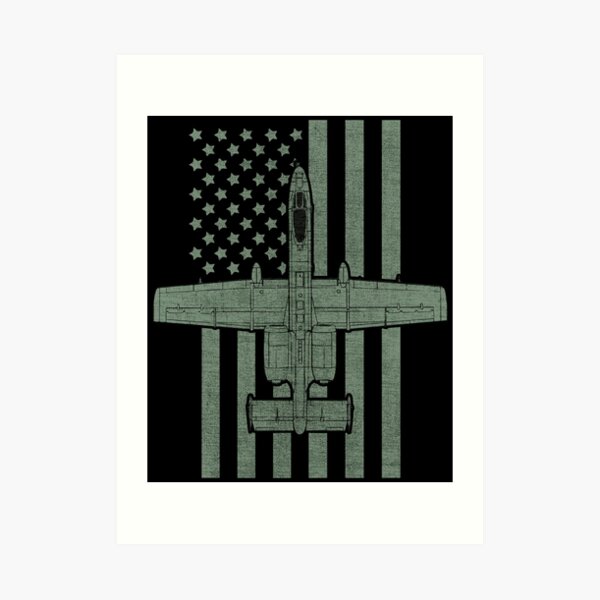 "A-10 Thunderbolt US Army Transport USA Military Aircraft #2316" Art ...