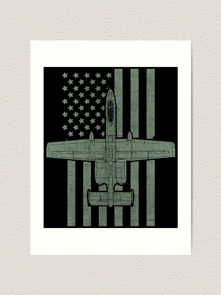 "A-10 Thunderbolt US Army Transport USA Military Aircraft #2316" Art ...