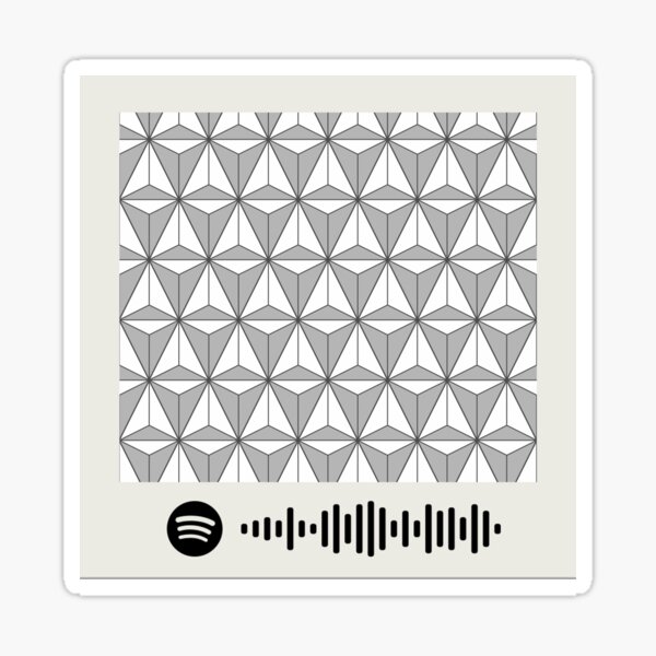 "Spaceship Earth Spotify QR Code" Sticker by FandomTrading | Redbubble