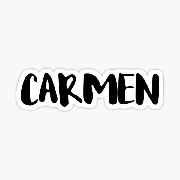 "Carmen" Sticker for Sale by FTML | Redbubble