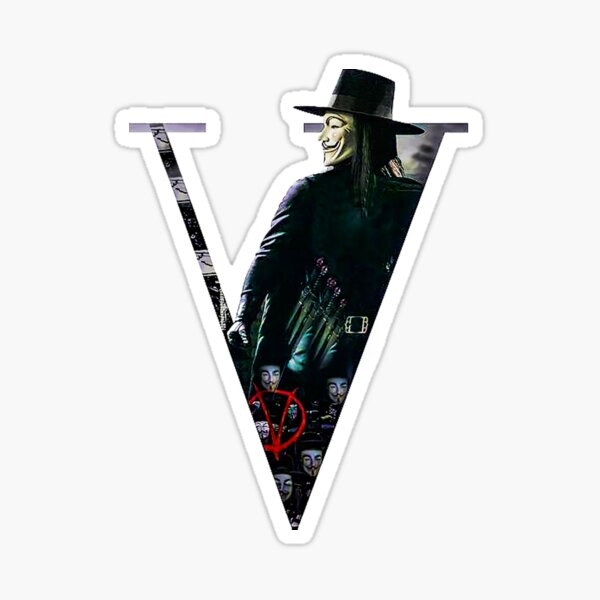 "V for Vendetta" Sticker for Sale by Kursadaycan | Redbubble