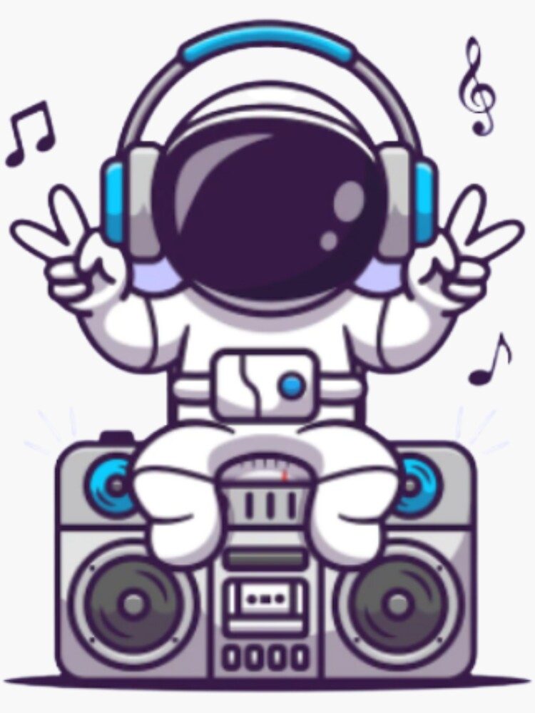 "cosmic sound space" Sticker for Sale by Hubloshop | Redbubble