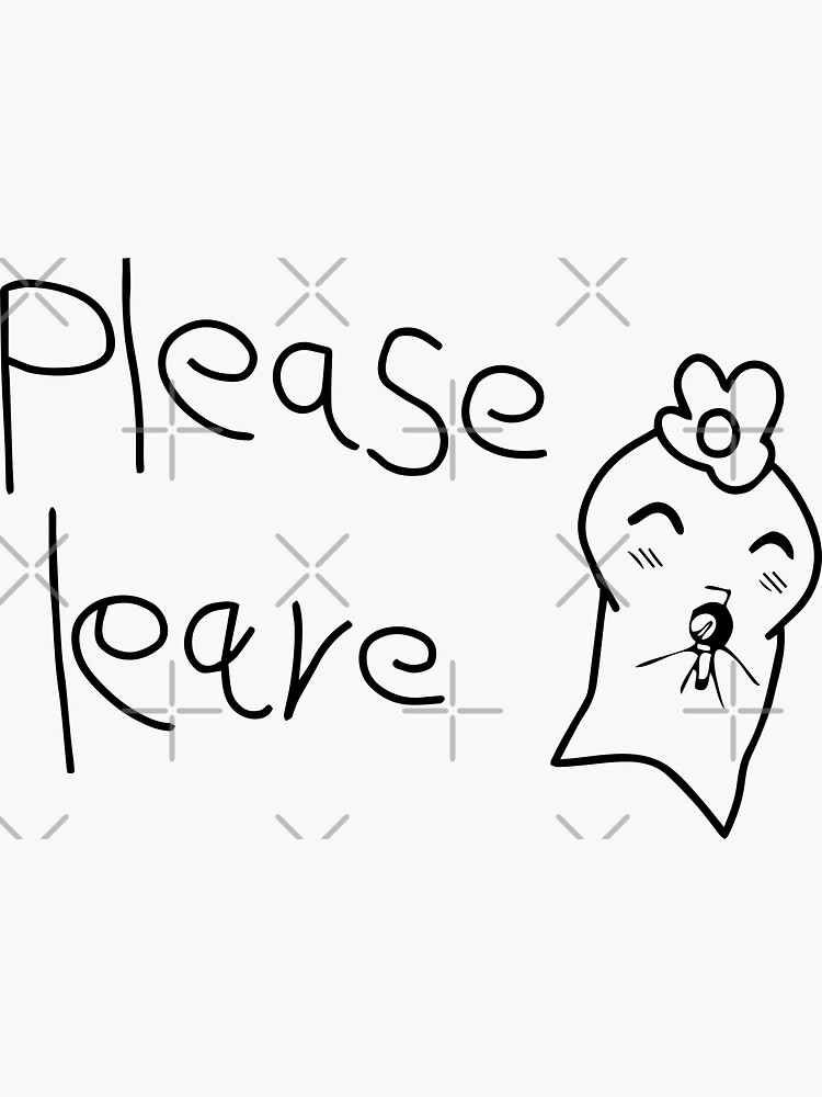 "Ateez Please Leave" Sticker for Sale by lustydesign | Redbubble