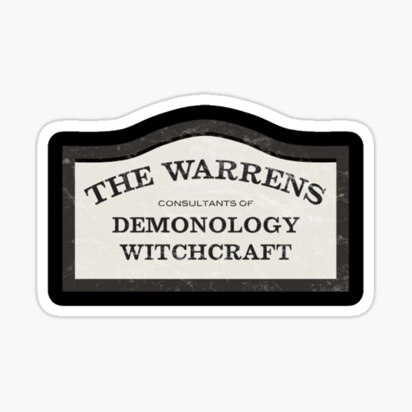 "The Conjuring - The Warrens Sign " Sticker for Sale by BenavidesArts ...