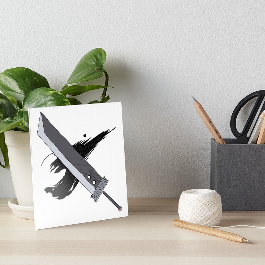 "FF7 Buster Sword Logo" Art Board Print for Sale by MOJ951 | Redbubble