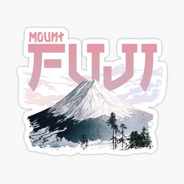 " Mount Fuji Japanese Art" Sticker for Sale by TheHouseMaster | Redbubble