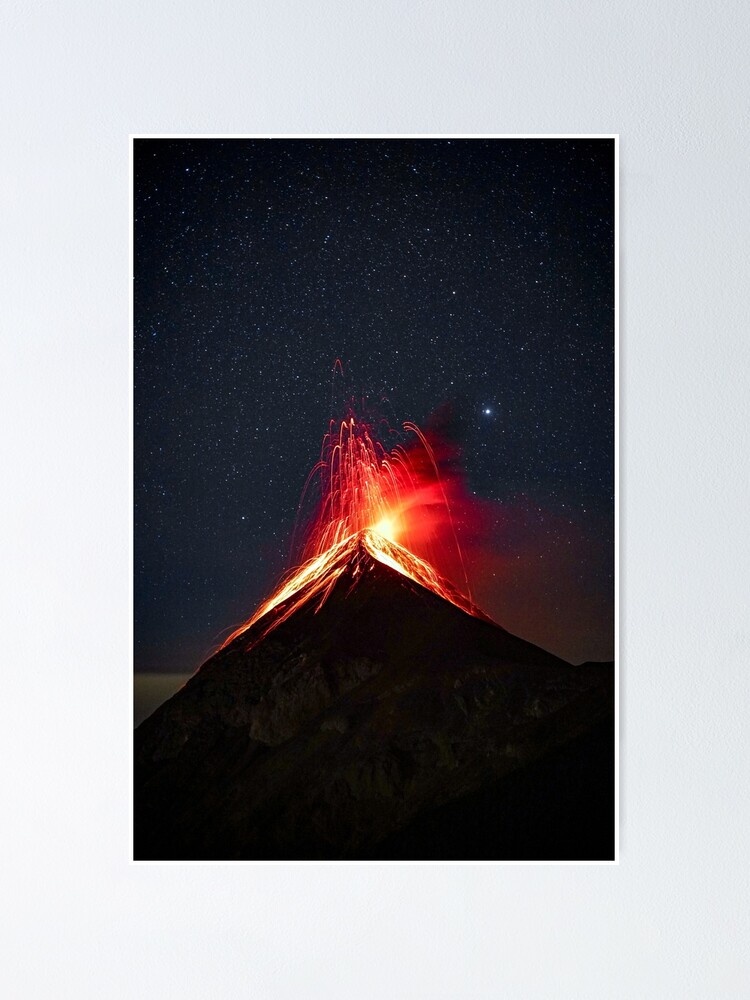 "Volcanic Eruption" Poster for Sale by PezArtCo | Redbubble