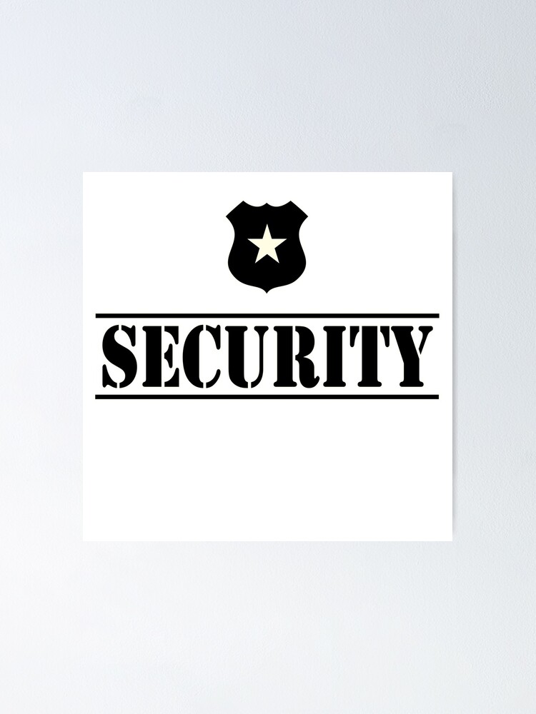"Security Black Color" Poster for Sale by margner | Redbubble