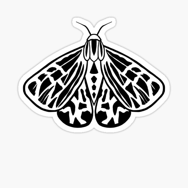 "Cute minimalistic moth " Sticker for Sale by NadineAdriana | Redbubble