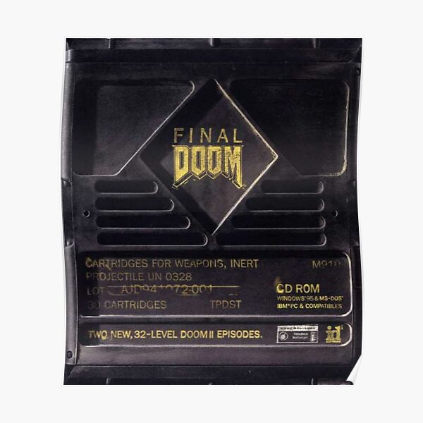 "Final doom box" Poster for Sale by TakiTeddy | Redbubble