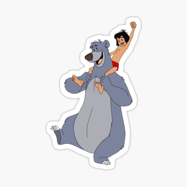 "BEST SELLER - Baloo and Mowgli Merchandise" Sticker for Sale by ...