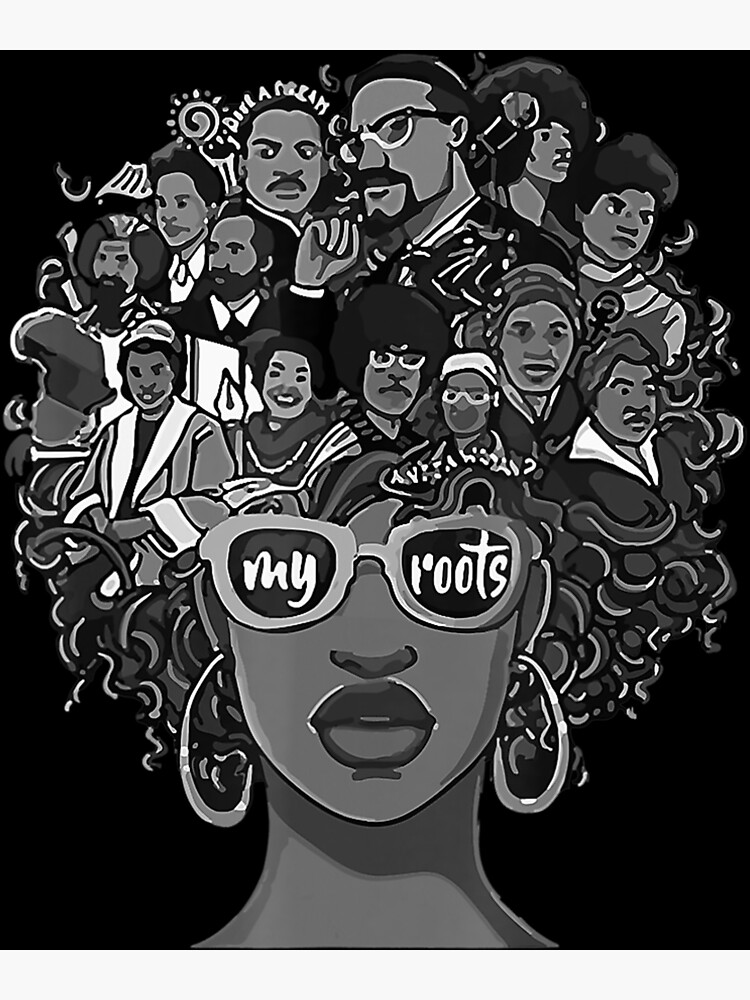 "I Love My Roots Back Powerful Black History Month Pride DNA " Poster ...