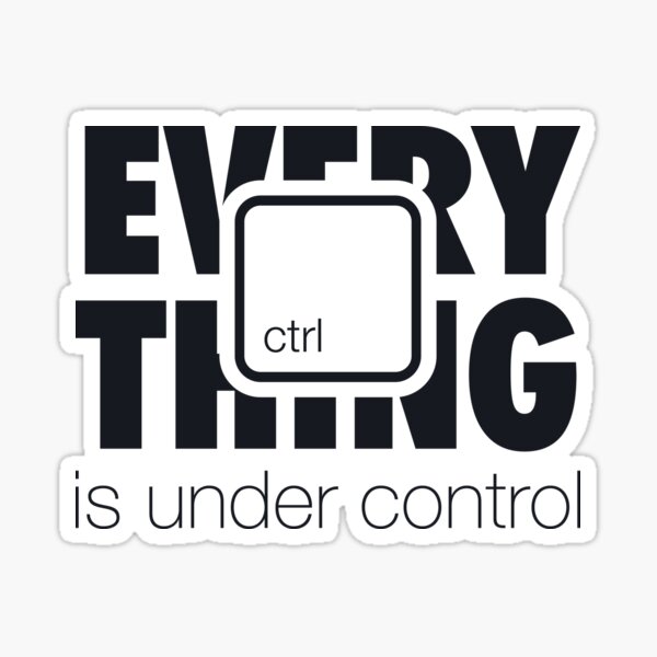 "Under ctrl" Sticker for Sale by twgcrazy | Redbubble