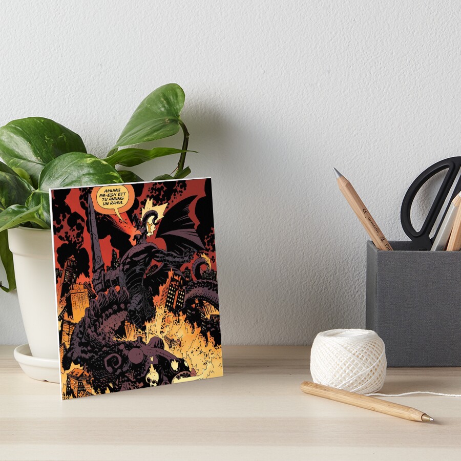 "hellboy ,hell, fire,ragnarok, caos,Ogdru Jahad, dragon,Anung Un Rama ...