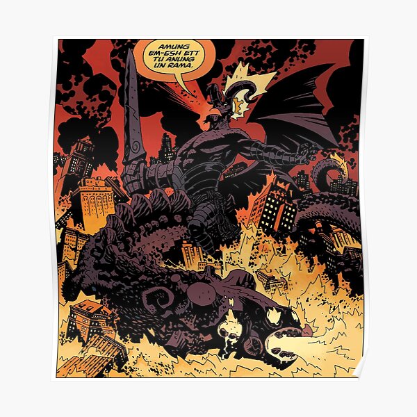 "hellboy ,hell, fire,ragnarok, caos,Ogdru Jahad, dragon,Anung Un Rama ...