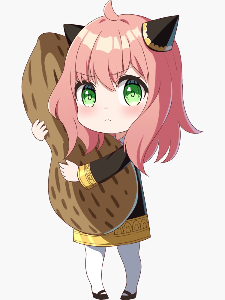 "Anya Forger Chibi Spy X Family" Sticker for Sale by EulaSama | Redbubble