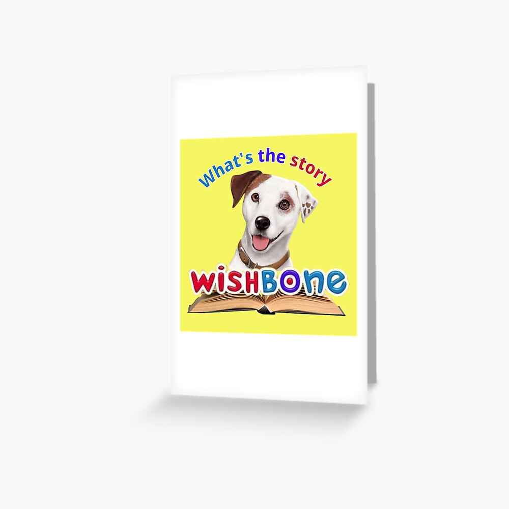 "Whats the story Wishbone with book" Greeting Card by SillyFun | Redbubble
