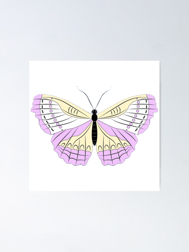 "Subtle Non-Binary Butterfly" Poster for Sale by Blob-ble | Redbubble