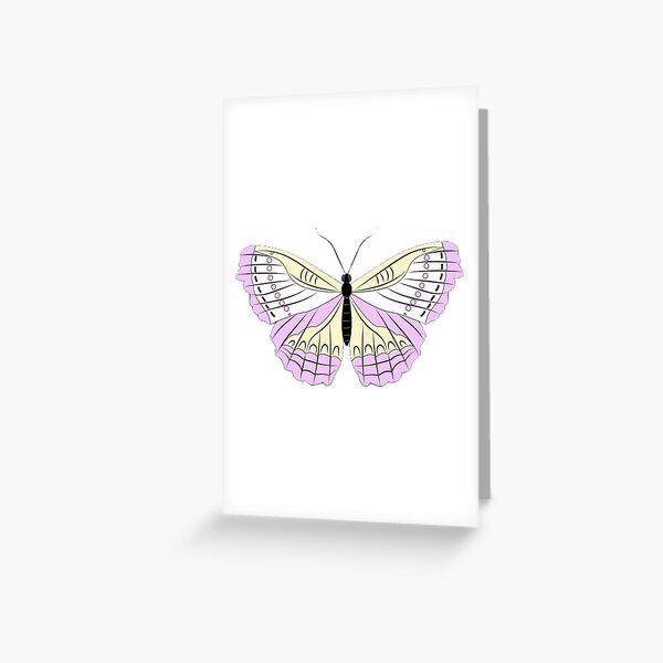 "Subtle Non-Binary Butterfly" Greeting Card by Blob-ble | Redbubble