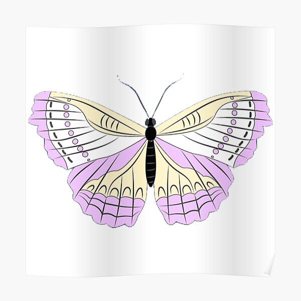 "Subtle Non-Binary Butterfly" Poster for Sale by Blob-ble | Redbubble