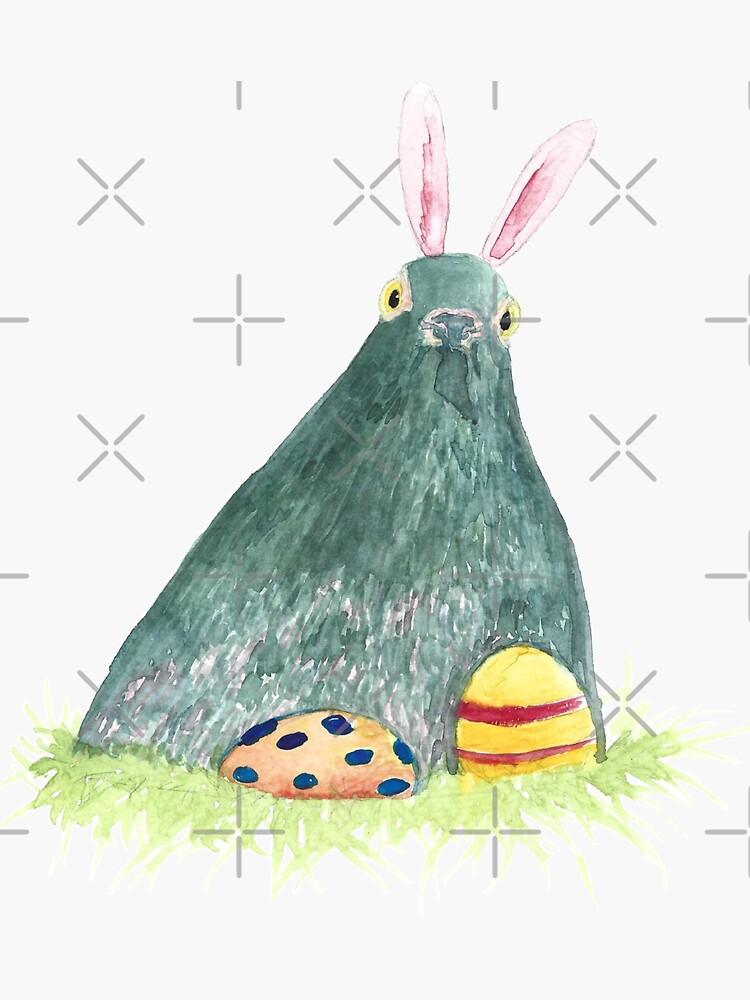 "Easter Pigeon" Sticker for Sale by pseudosiren | Redbubble