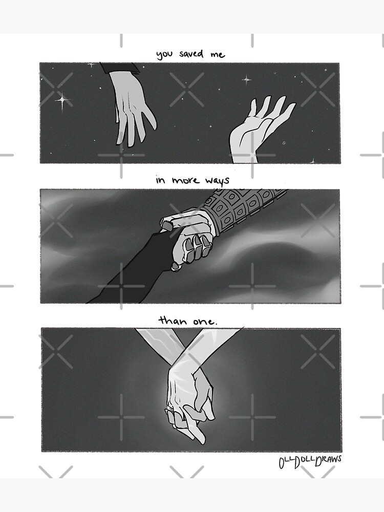 "You saved me - KRBK" Sticker for Sale by Olldoll-Draws | Redbubble