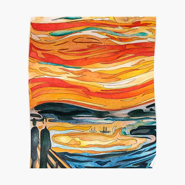 "The scream by Edvard Munch" Poster for Sale by keddoshop | Redbubble