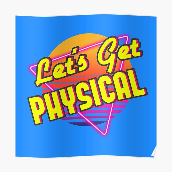 "Lets Get Physical 80s Costume Party Retro Neon Eighties Gym Workout ...
