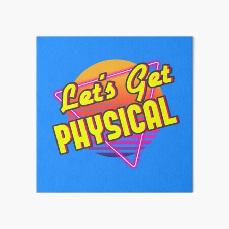 "Lets Get Physical 80s Costume Party Retro Neon Eighties Gym Workout ...