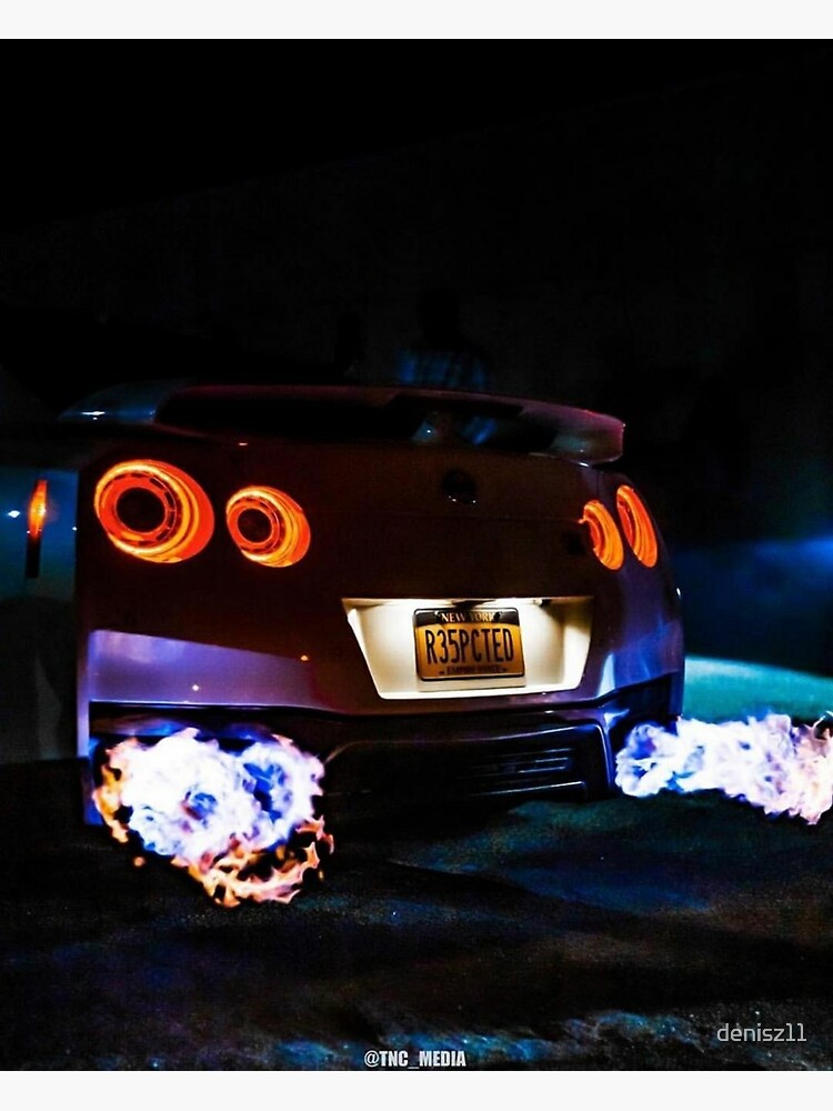 "nissan gtr-R35 flames" Sticker for Sale by denisz11 | Redbubble