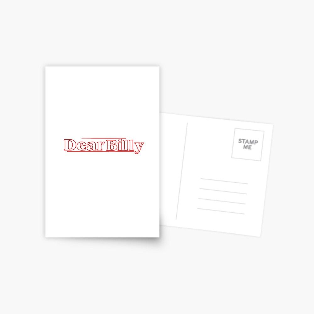 "Dear Billy Stranger Things Season 4 Episode 4 sticker" Postcard by ...