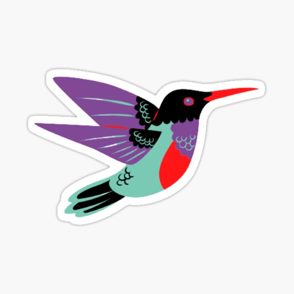 "flying hummingbirds stickers t-shirt" Sticker for Sale by ...