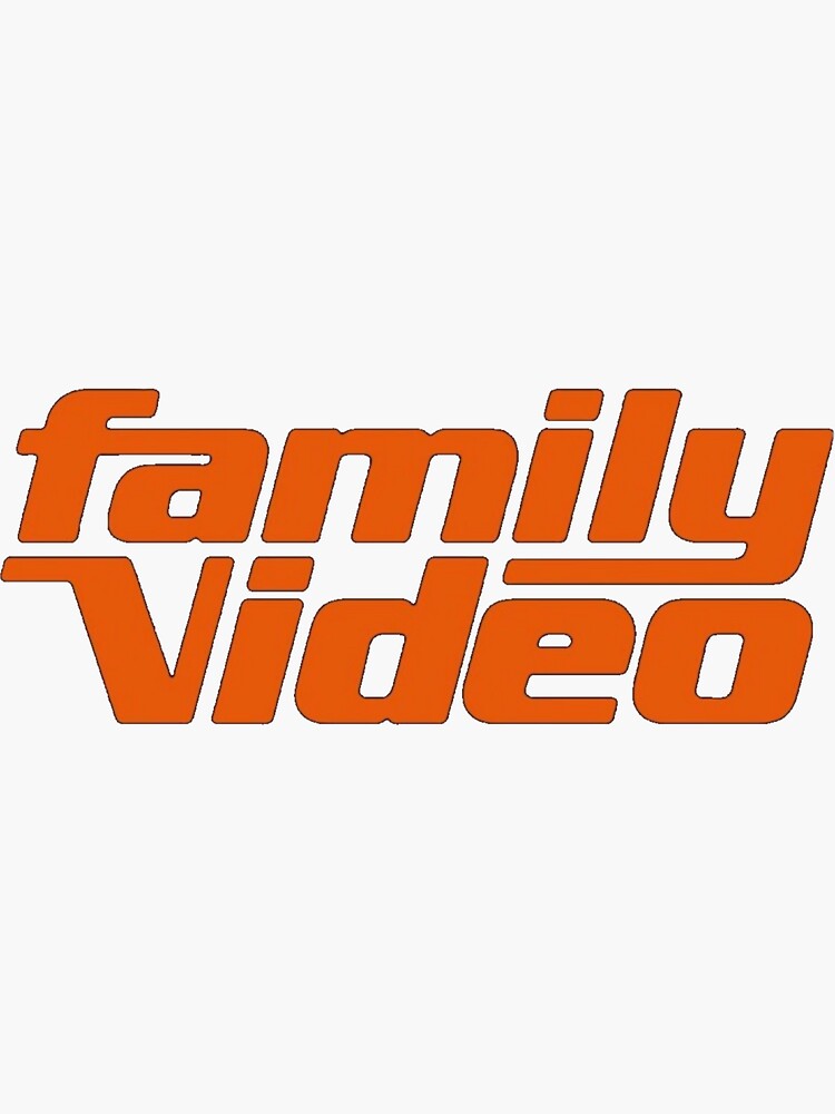 "Classic 80s Video Store Shirt Family Video" Sticker for Sale by ...
