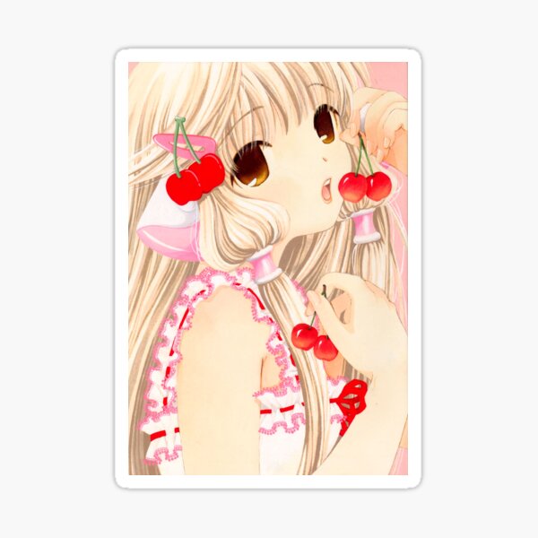 "cherry chii chobits" Sticker for Sale by nekonyah | Redbubble