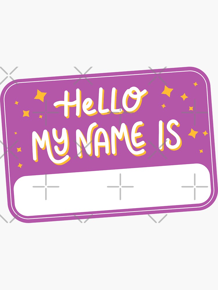 "graffiti hello my name, stickers" Sticker for Sale by Hamdanisalim ...