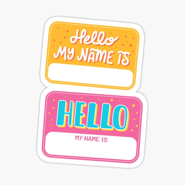 " graffiti hello my name, stickers" Sticker for Sale by Hamdanisalim ...