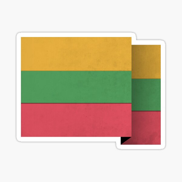 "Lithuania" Sticker for Sale by FlatFlags | Redbubble