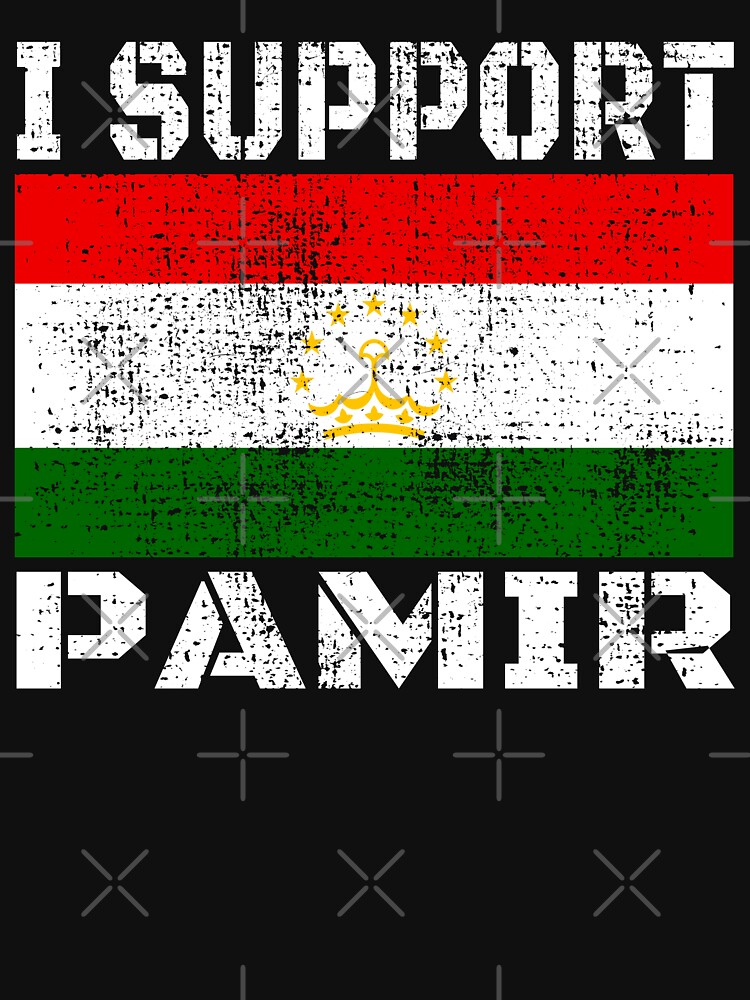 "I SUPPORT PAMIR Flag Gorno Badakhshan Tajikistan" T-shirt by ...