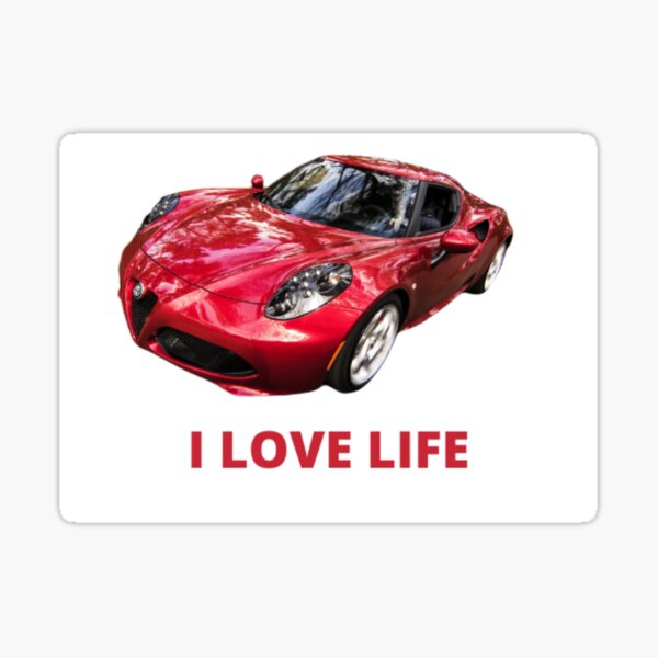 "I love Life Car" Sticker for Sale by CreativeGeorge | Redbubble